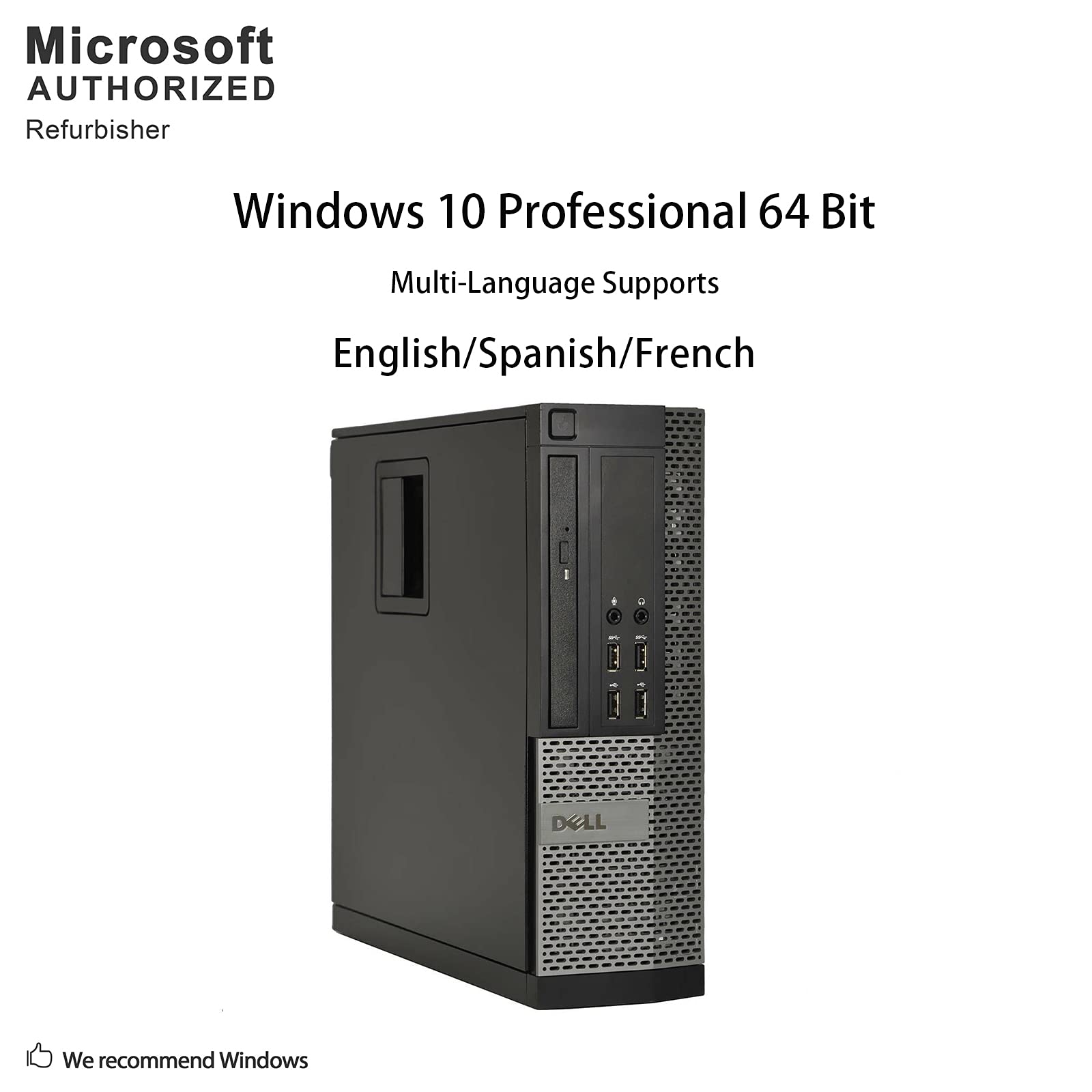 DELL Optiplex 990 SFF PC, Intel Core i5 Processor, 16GB RAM, 2TB HDD, DVDRW, Keyboard & Mouse, Wi-Fi, Bluetooth 4.0, Windows 10 Home, 20in LCD Monitor (Renewed)']