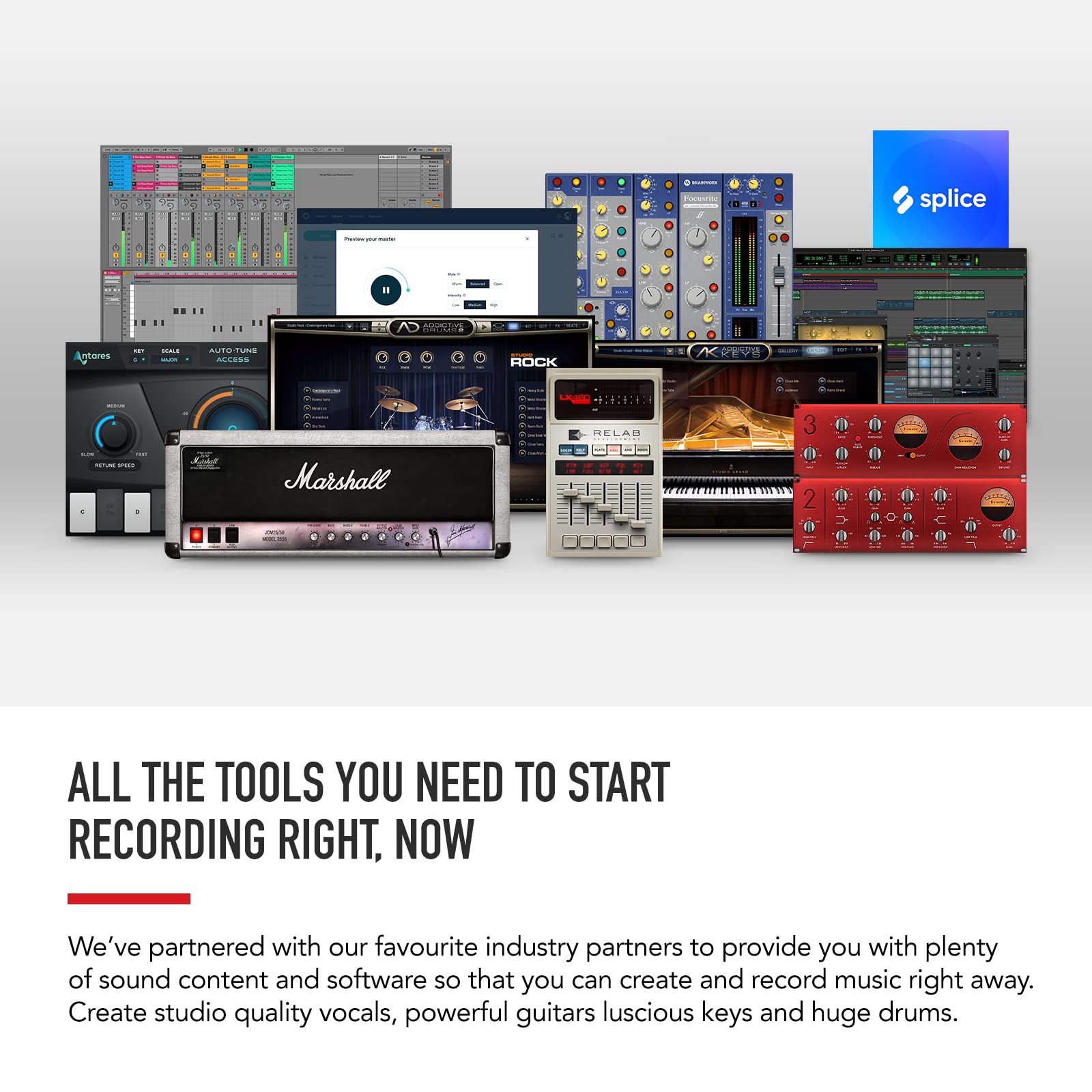 Focusrite Scarlett Solo 2x2 USB Audio Interface 3rd Gen Manufacturer B-Stock (Renewed)