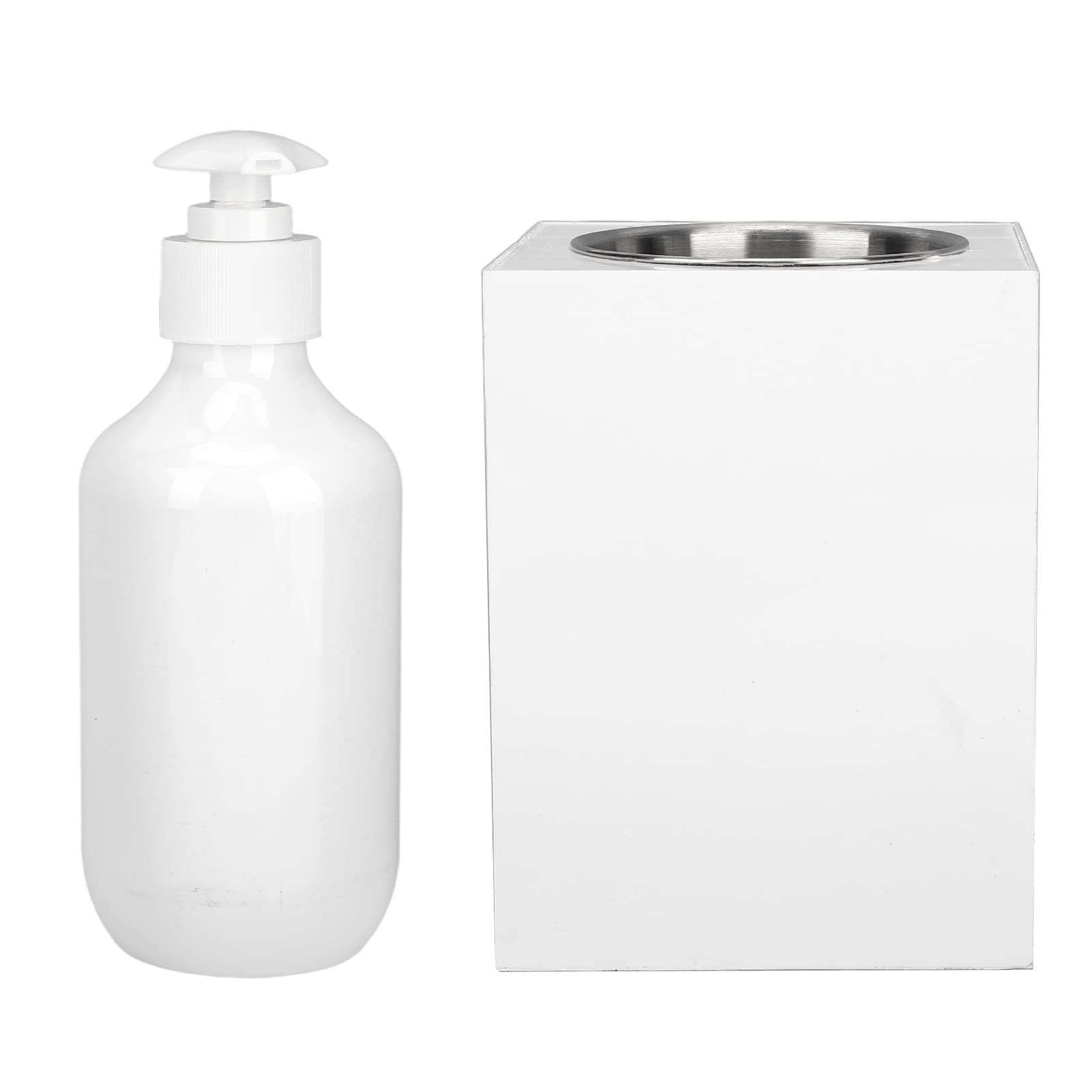 GOWENIC Massage Oil Bottle Warmer, Single Bottle Essential Oil Lotion Warmer with Adjustable Temperature Aluminum Alloy Inner Liner, Spa Lotion Warmer for Salon Barber Shops Beauty Salon Home(US)