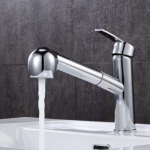 GOTOTOP Kitchen Faucet Bathroom Tap 3-Functions Pull-Out Faucet Nozzle Sink Faucet Spray Head Sprayer Spout Setting Replacement Part Hot for Personal Hygiene