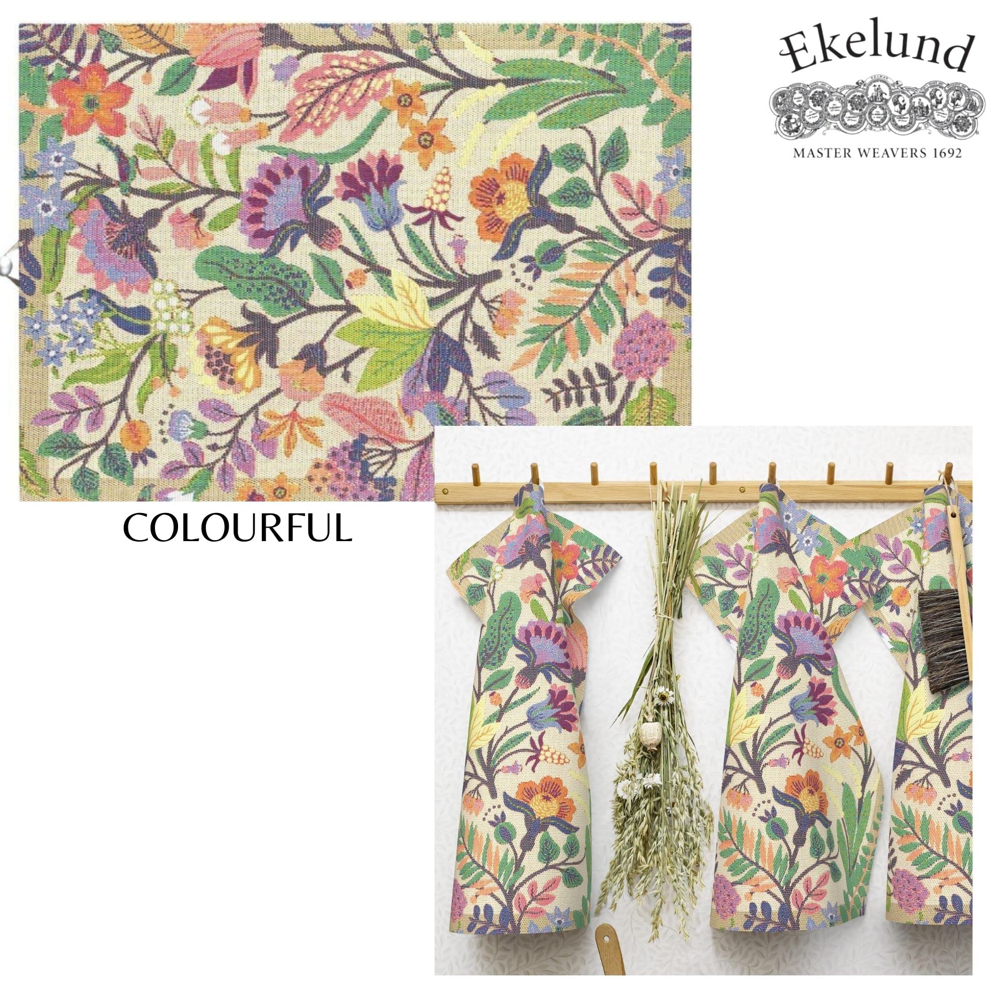 Ekelund Weavers - Colourful -Towel 35 x 50 cm - Organic Cotton