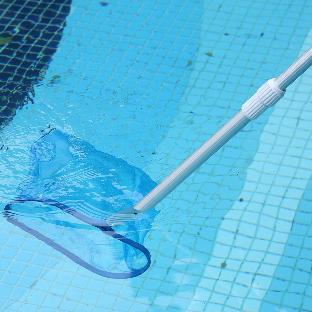 Hemoton Swimming Pool Cleaning Net Pool Skimmer Replacement Net Pool Leaf Skimmer Net Replacement Pool Cleaner Fine Mesh Netting (2 Pack- Different Type)