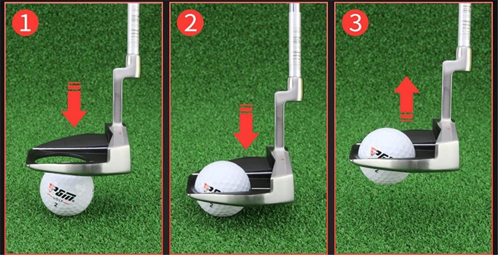 Golf Putters Mens Mallet Putter Womens Golf Club Putter with Golf Ball Picking Function and Golf Headcover (Silver)