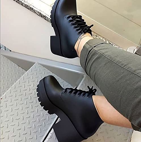 FASDNENDYS Boots for Women Ankle Booties Chunky Boots Shoes Heels Pointed Ankle High Boots Womens Heeled Boots Size 11 Black