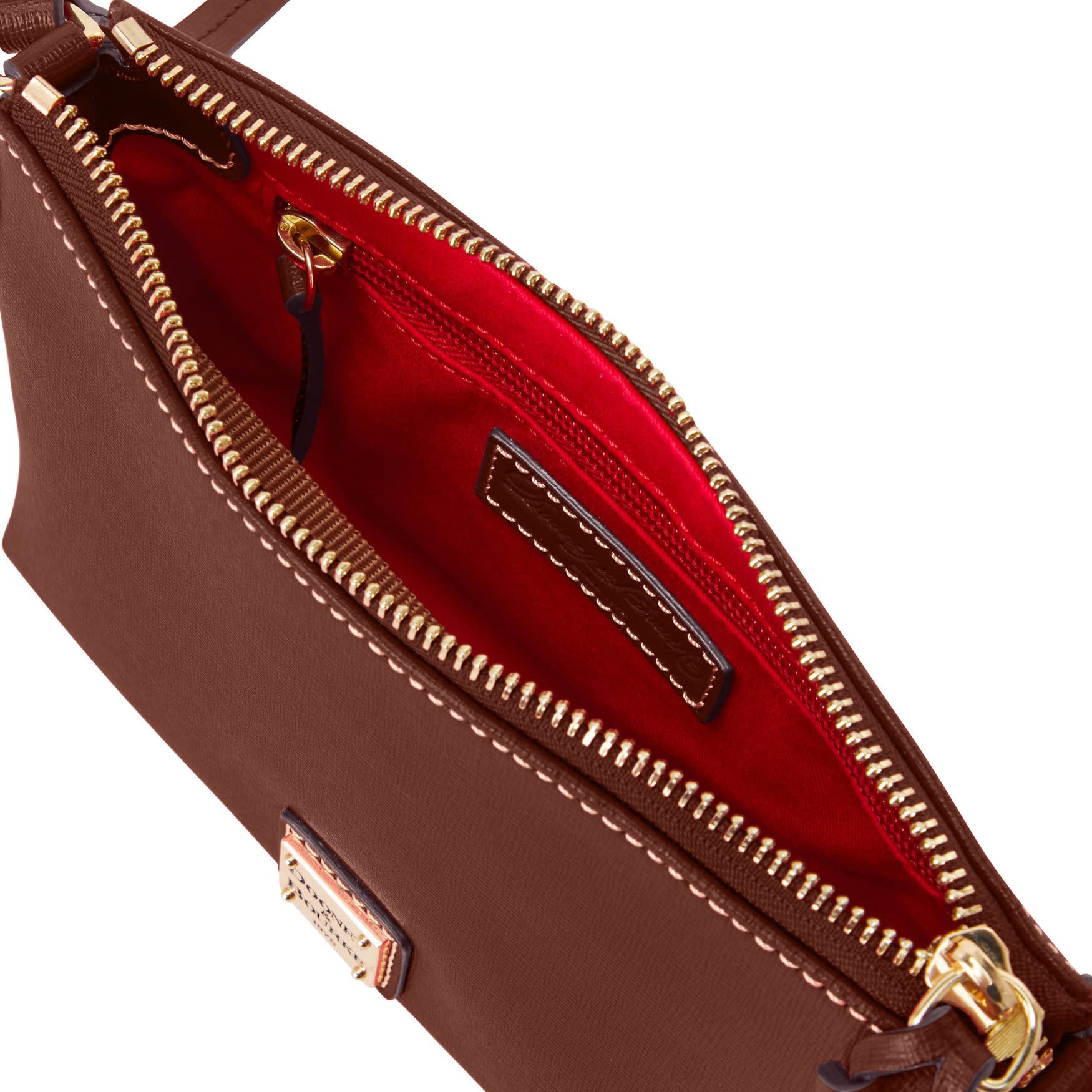 Dooney & Bourke Handbag, Saffiano Crossbody Pouchette - Amber