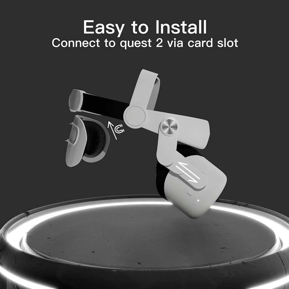 Fanluoqi Head Strap Accessories Compatible with Quest 2, Elite Strap for Added VR Comfort & Balanced Weight