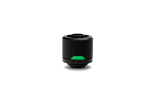 EKWB EK-Quantum Torque STC-10/16 Compression Fitting for Soft Tubing, 10/16mm (3/8" ID, 5/8" OD), Black