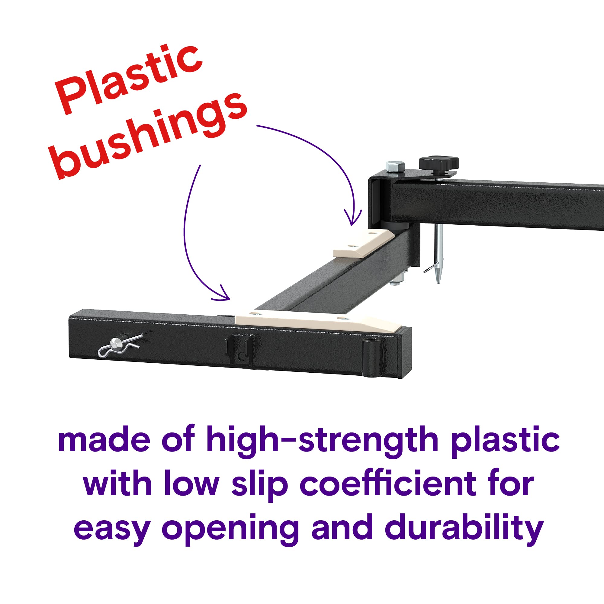 FIXA TOOLS Swing-Away Bike Rack Adapter for 2” Hitch Receivers Bike Carrier Pivoting Arm Easy Access to Tailgate