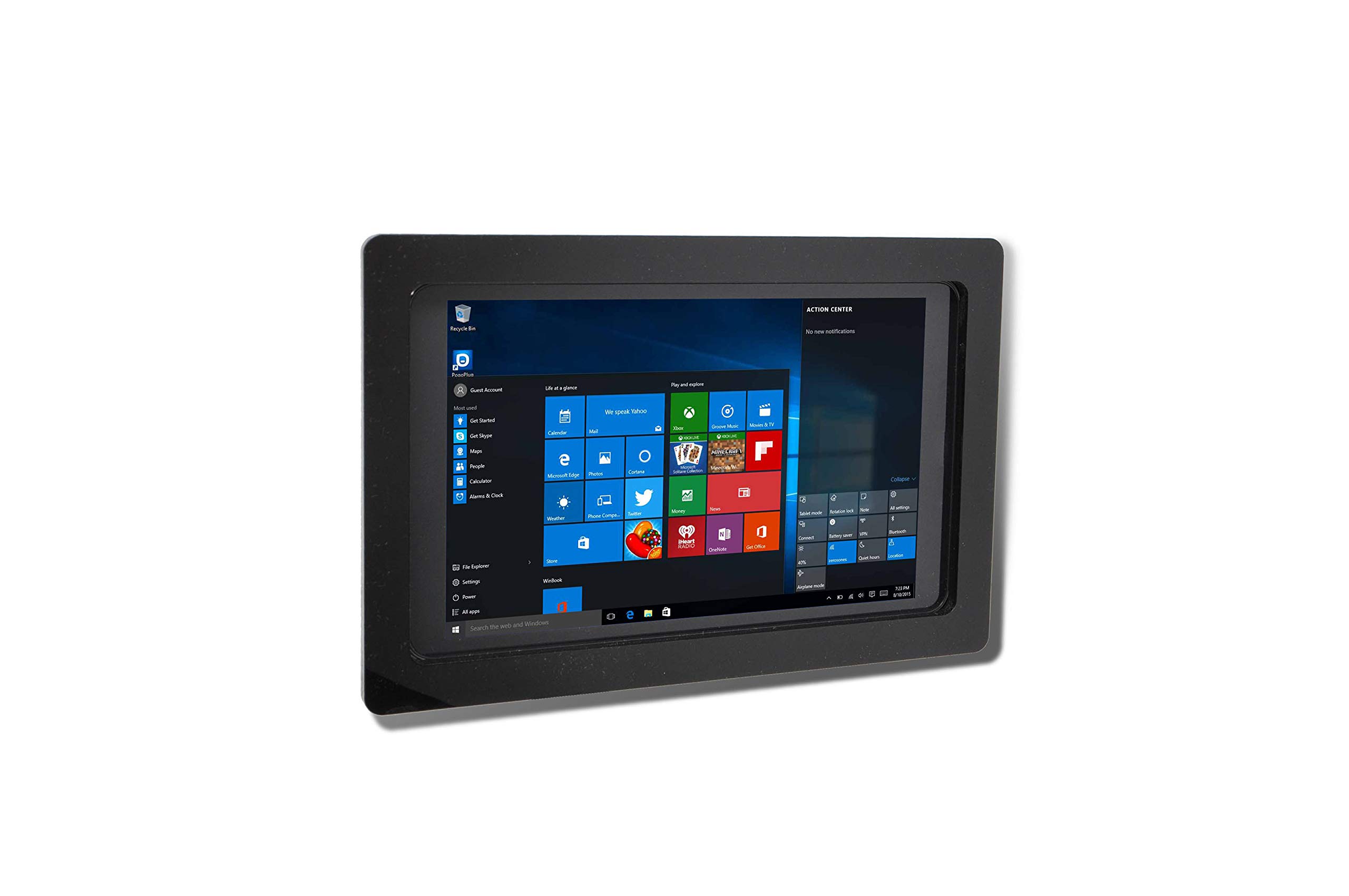 TABcare Anti-Theft Security Acrylic VESA Case for Microsoft Surface Pro 3 4 5 6 7 Tablet with Free Wall Mount (Surface Pro 3/4/5/6/7, Black)