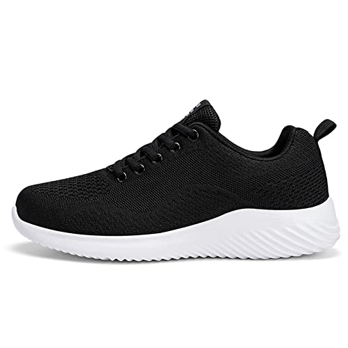 FASDNENDYS Fashion Men Mesh Mountaineering Casual Sport Shoes Lace Up Solid Color Running Mens Sneaker Socks Low Cut White