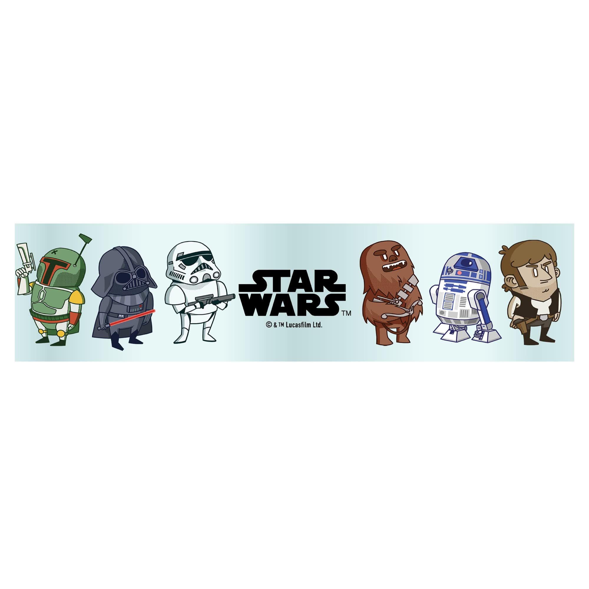 Fifth Sun Star Wars Character Doodles Tritan Shot Glass - Clear - 2 oz.