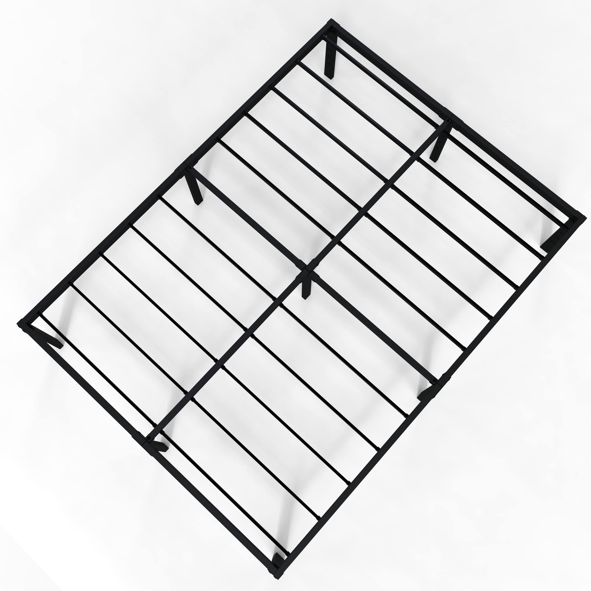 DiaOutro 16 Inch California King Bed Frames Heavy Duty Metal Platform No Box Spring Needed, Maximum Storage, Easy to Assembly, Noise Free, Black