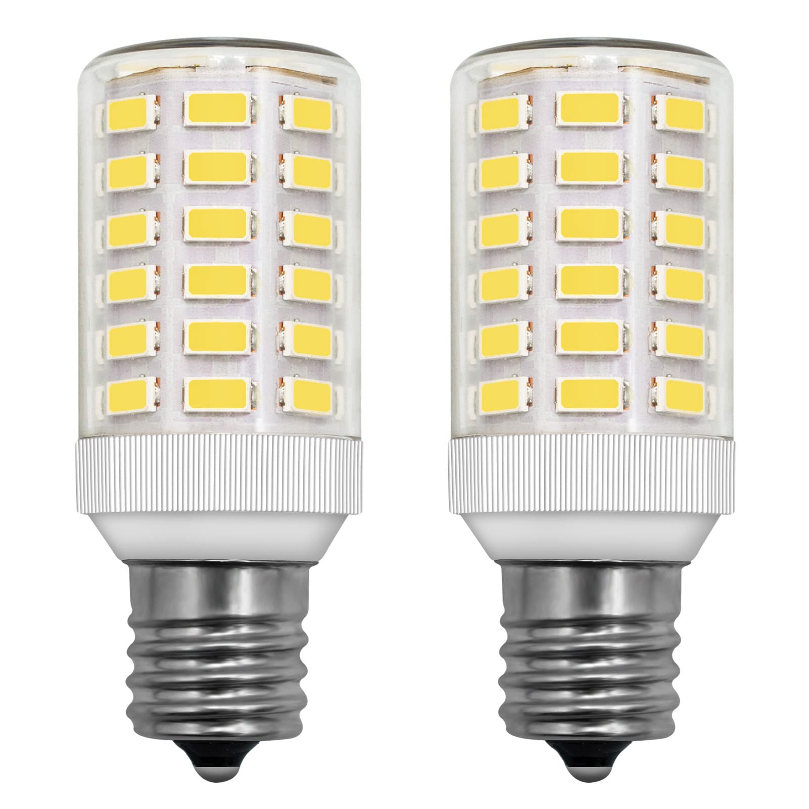 Frigidaire Freezer Light Bulb Replacement E17 Intermediate Base Compatible with Kenmore Refrigerator Replace 5304517886 KEI D28A KEL2811 KEI D28M Daylight White 5W Compact Bright Lighting, 2 Pack