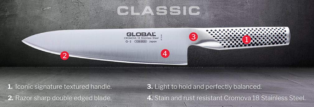 Global GF-34-11 inch, 27cm Heavyweight Chef's Knife, 11 Inch, Silver,GF34