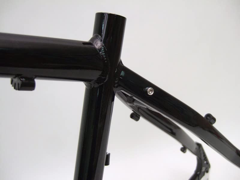 Gravity Unbranded Mountain Bike Frame Set with Suntour XCT Fork Black for 26 inch Wheel (15 inch fits Most Riders 5'4" to 5'8")