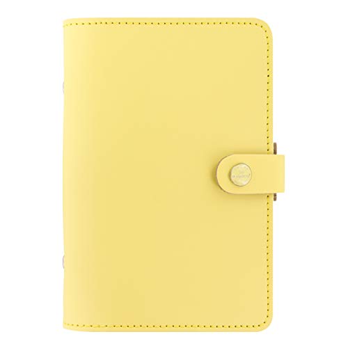 Filofax 2021 The Original Lemon - Personal, 6 Rings, Includes Week On 2 Pages Calendar Diary, Multilingual (C026070-21)