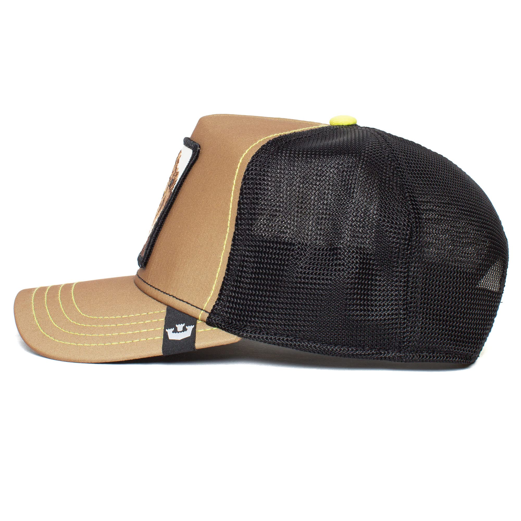 Goorin Bros. Men's The Farm Reflective Collection Unisex Adjustable Trucker Cap, Brown, One Size