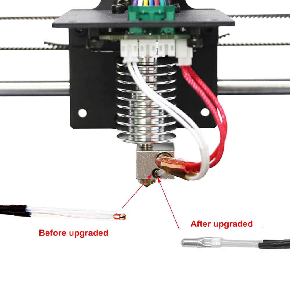 HzdaDeve 3D Printer Extruder Transfer Adapter Board Heater Cartridge 12V 40W Thermistor NTC 100K 3950 for Anycub Mega I3 Mega S Mega Pro 3D Printer Head Parts Accessories