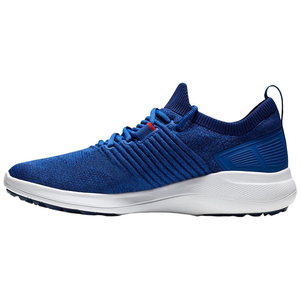 FootJoy Boy's Fj Flex Xp Junior Previous Season Style Golf Shoe, Blue, 2 Big Kid