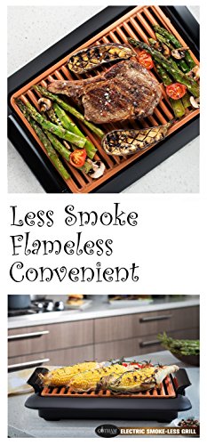 Gotham Steel Smokeless Electric Grill, Portable and Nonstick As Seen On TV! - DELUXE
