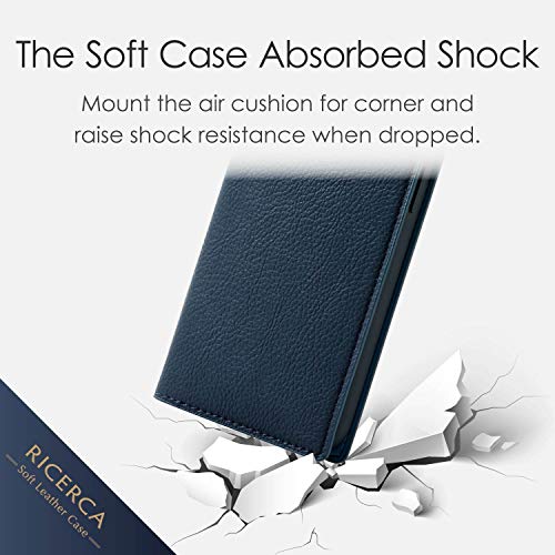 ELECOM-Japan Brand- Premium PU Leather Case Soft & Smooth Texture Flap Type/Compatible with iPhone 11 Pro/Royal Navy/PM-A19BPLFYILNV