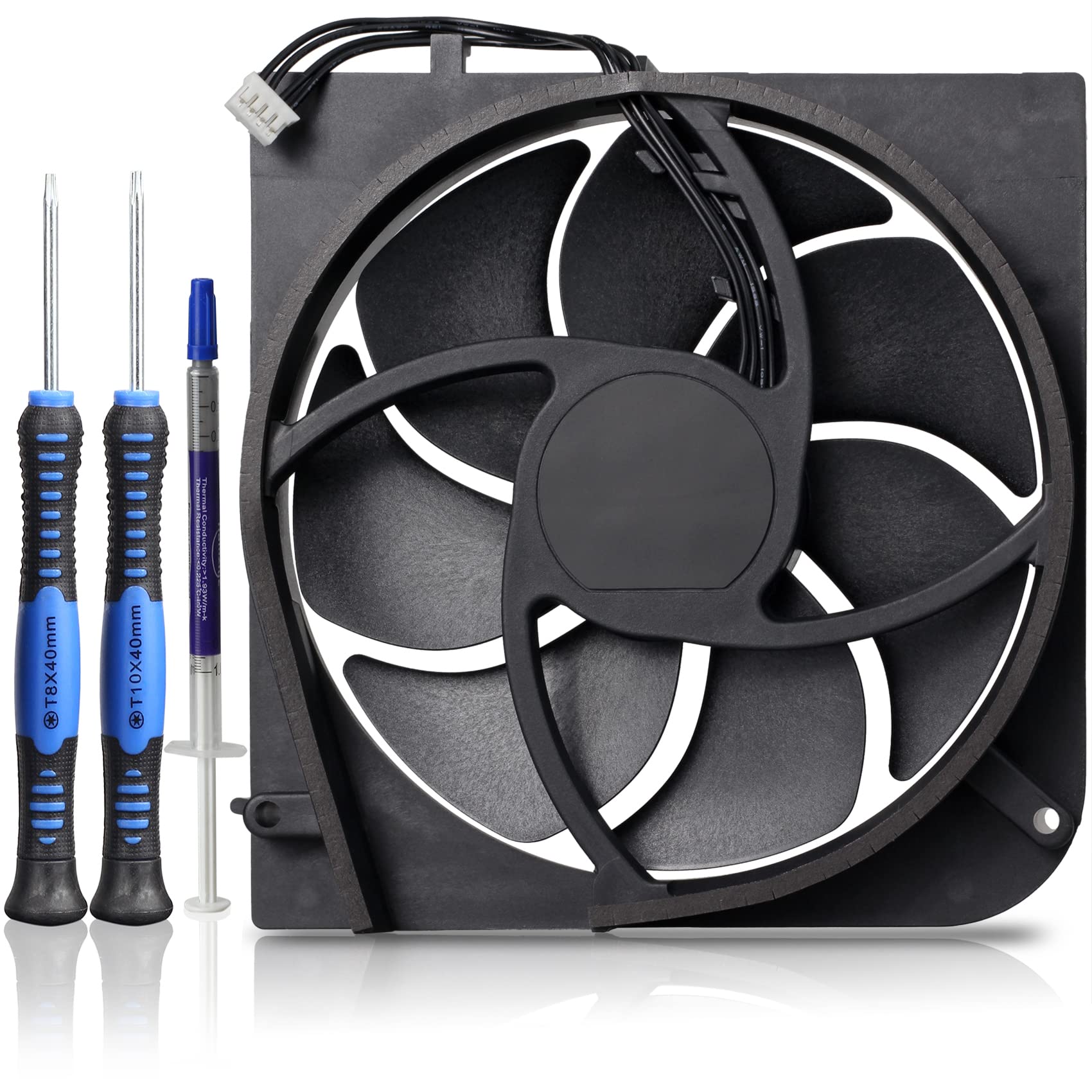 Gorliskl Replacement Internal Cooling Fan for Xbox Series S (XSS) Console (with Screwdrivers T8+T10,Thermal Paste)