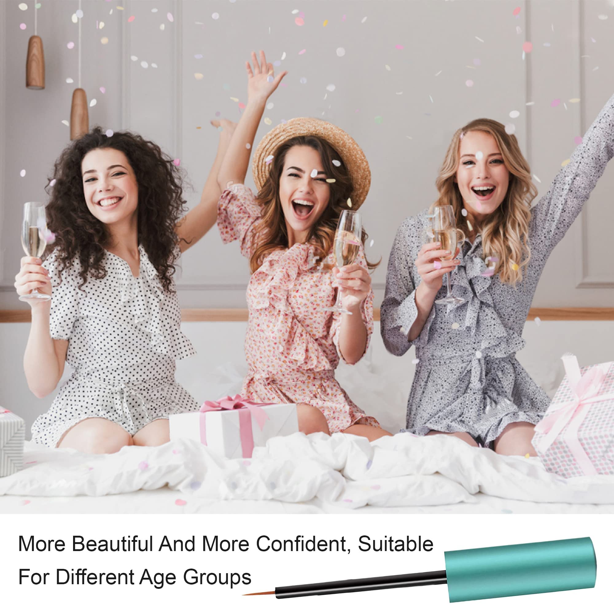 Eyelash Growth Serum Eyebrow Growth Serum, Lash Serum for Eyelash Growth Fast, Advanced Eyelash Serum to Boost Fuller Thicker, Longer, Healthier, Stronger Lashes & Brows