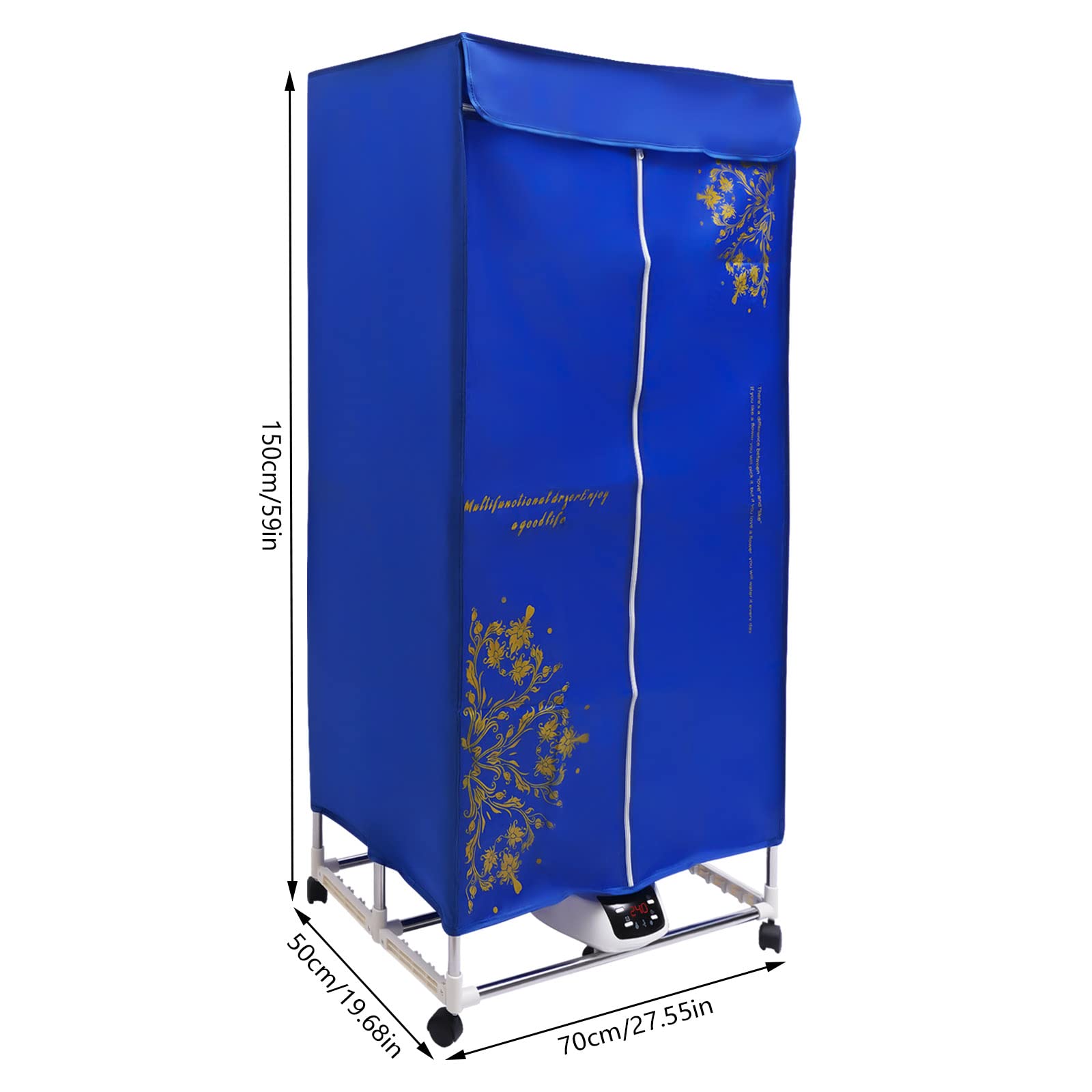 Electric Portable Clothes Dryer Travel Mini Dryer Machine with Temperature Controller 60-70β, Electric Clothes Drying for Apartments, Families, Dormitories