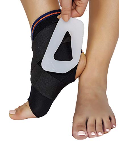 Dijenu in Bottega Plastic Ankle STABILIZATION Support - Ankle Stabilizer with The Rubber Plate for Sprain, Arthritis, Pain, Dislocation, Fracture, Severe Injury, Relief (Black, 3Xlarge)