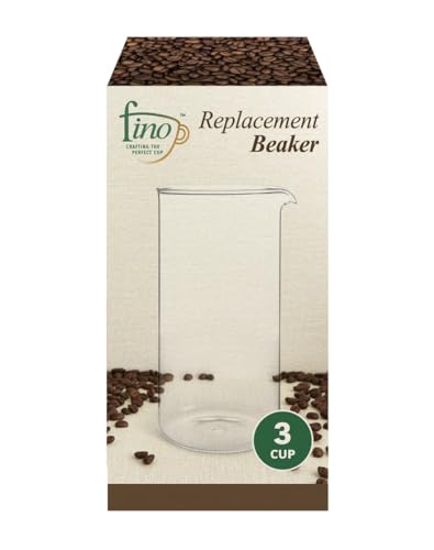 Fino 3-Cup Replacement Carafe, for Fino 12-Ounce Stainless Steel French Press Coffee Maker (Item 72002, Sold Separately)