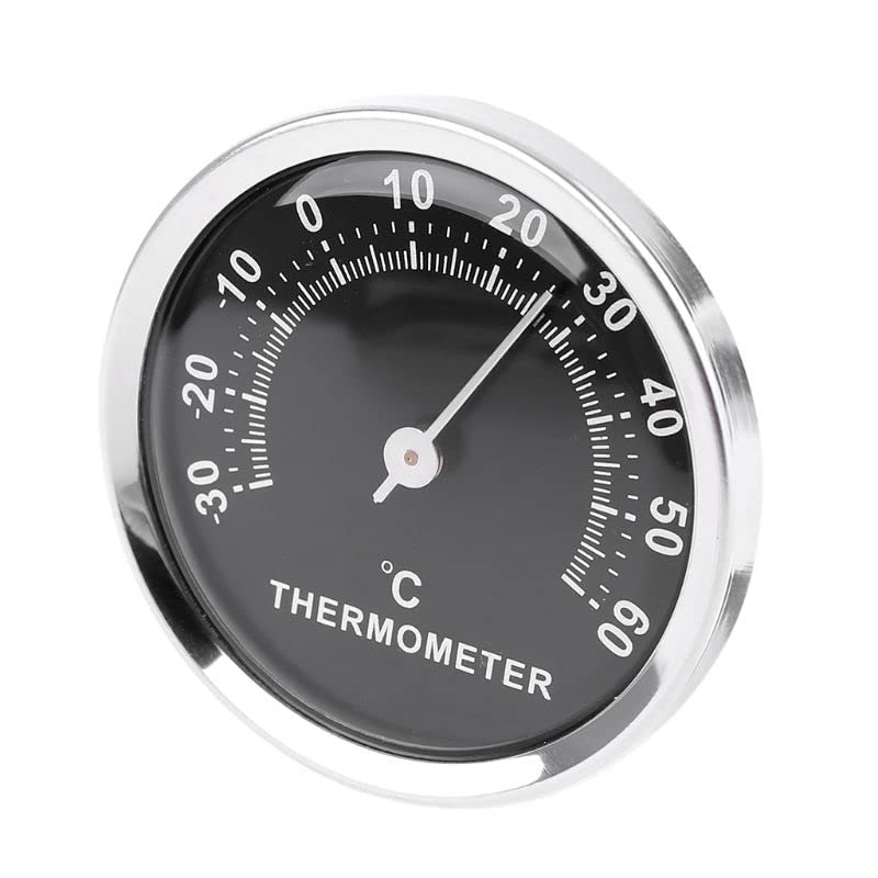 LNYHLXS Mini Round 58mm Car Thermometer for Car Houses Offices Workshops Drop Shipping