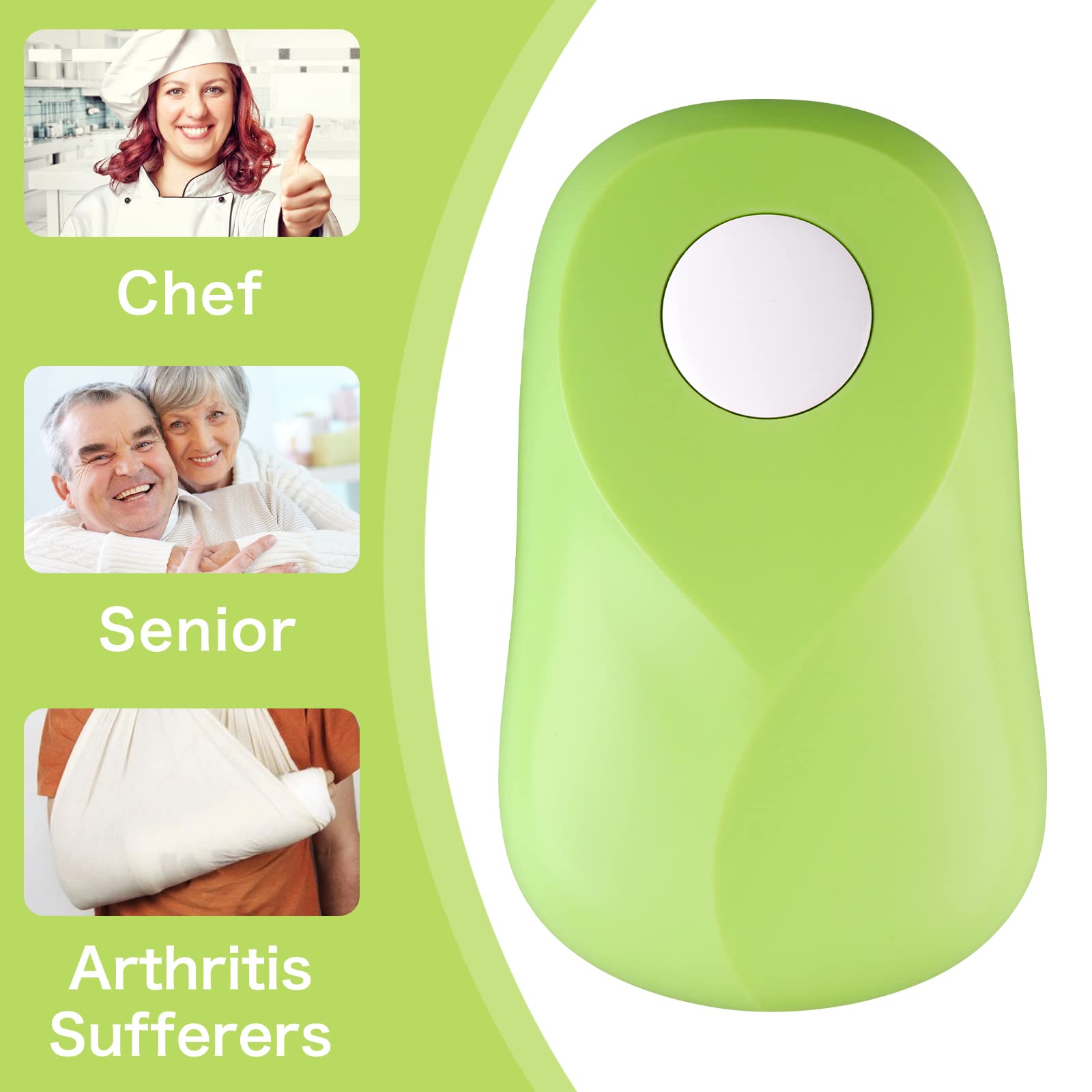 Electric Can Opener - Vcwtty One Touch Switch No Sharp Edge Automatic Electric Can Opener for Any Size, Kitchen Gifts for Arthritis and Seniors (Mini Lemon)