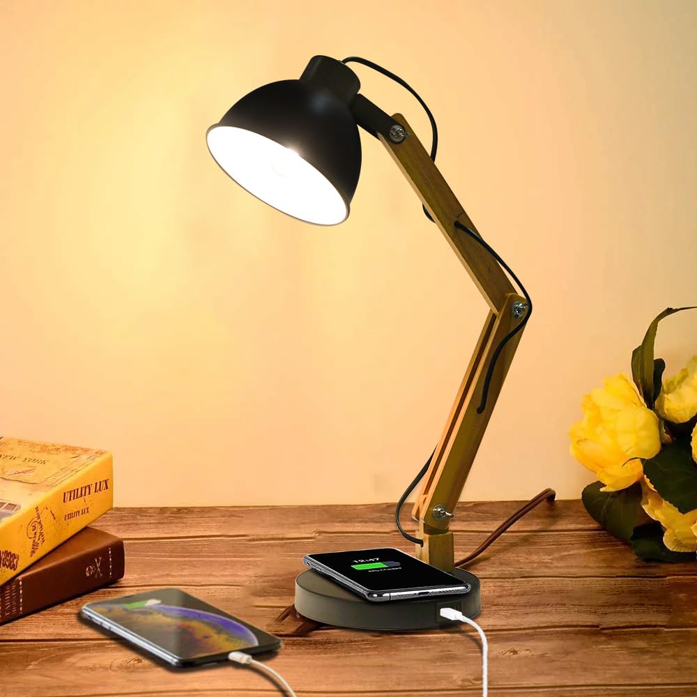 ELINKUME Crystal Lamp, RGB Color Changing Table Lamp with Touch and Remote Control, USB Rechargeable Bedside Lamp for Bedroom Living Room Party Dinner Gift