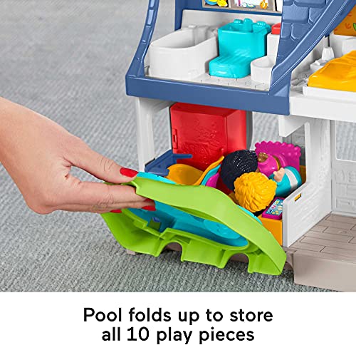 Fisher-Price Little People Toddler Playset Friends Together Play House Interactive Learning Toy with Smart Stages for Ages 1+ Years