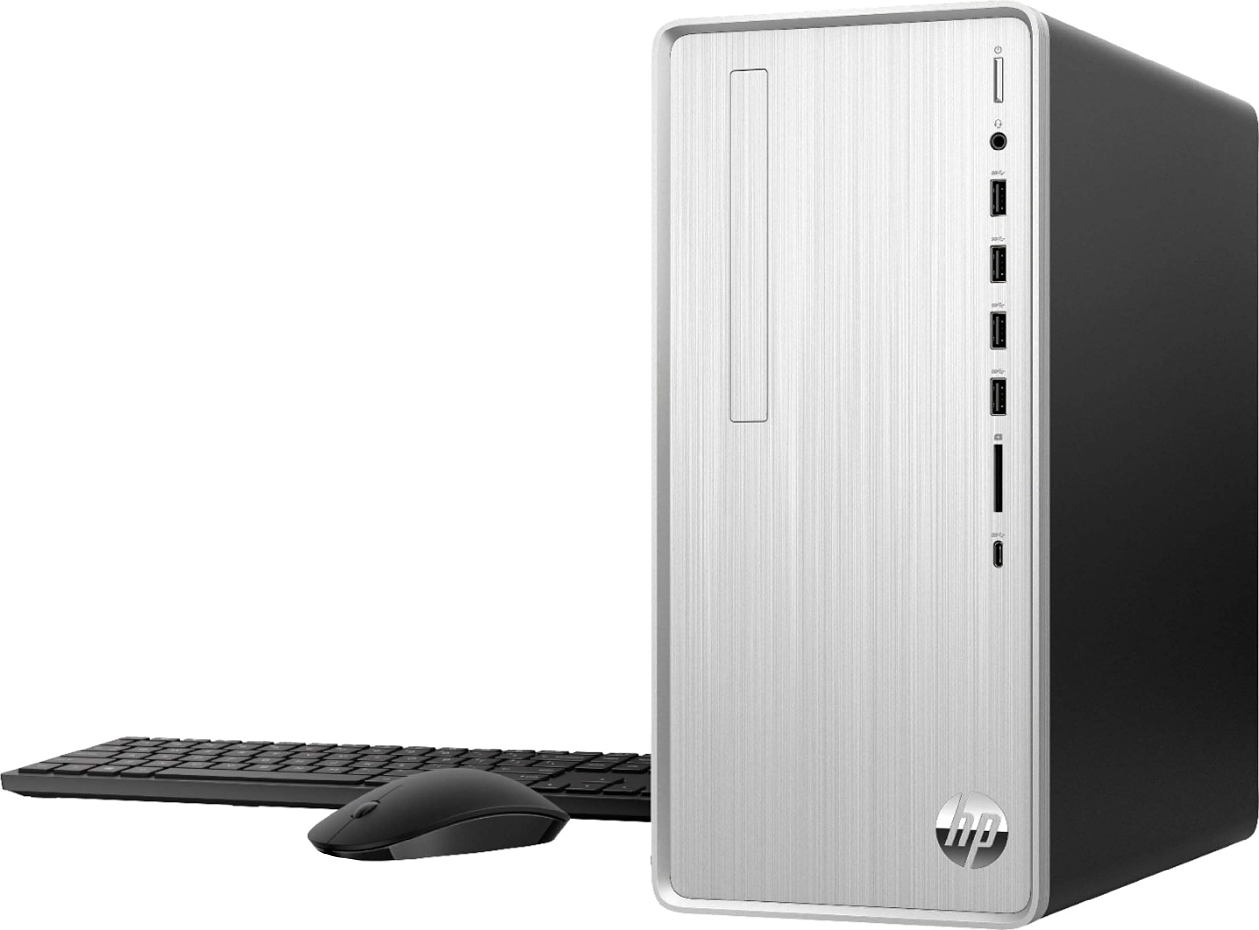 HP Pavillion TP01-2234 Home & Business Desktop (AMD Ryzen 7 5700G 8-Core, 64GB RAM, 1TB PCIe SSD, AMD Radeon, WiFi 5, Bluetooth 5.0, HDMI, USB 3.2, SD Card, Win11H) with Hub
