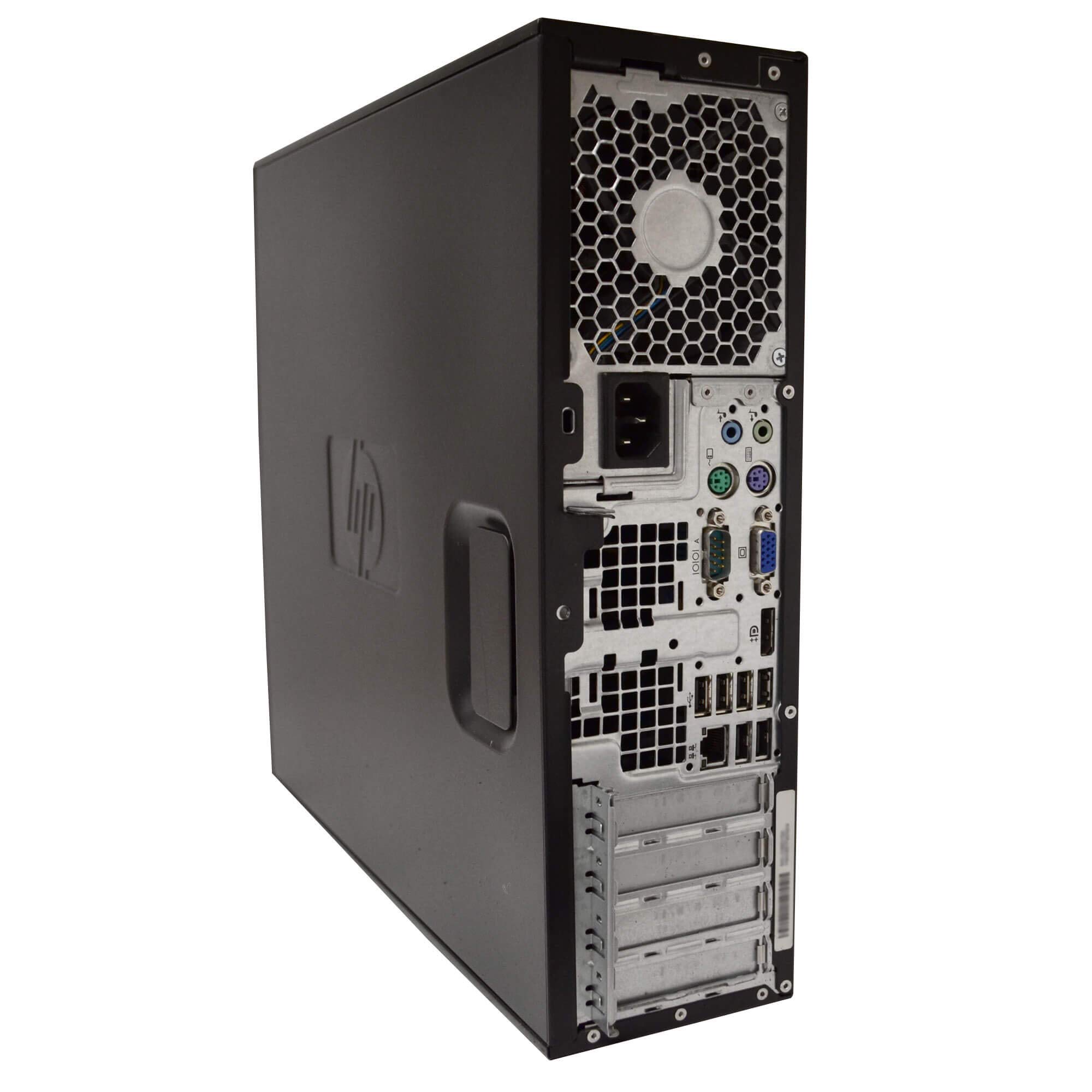 HP ProDesk 6200 Small Desktop Computer (SFF) | Quad Core Intel i5 (3.20GHz) | 8GB DDR3 RAM | 1TB HDD Hard Disk Drive | Windows 10 Pro | 24in Monitor | RGB Mouse, Keyboard + Speakers (Renewed)