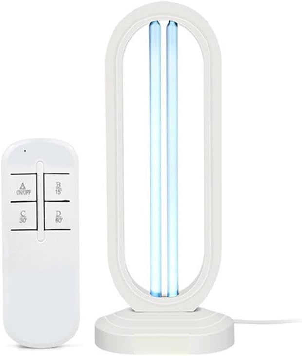 Lumivyx HaloClean UV Official, Home Disinfection Device, Multi-function Haloclean with 3- Speed Timing and Remote Control, Cleans The Bedroom and Provides Lighting, Spaces Up to 430 Square (White)