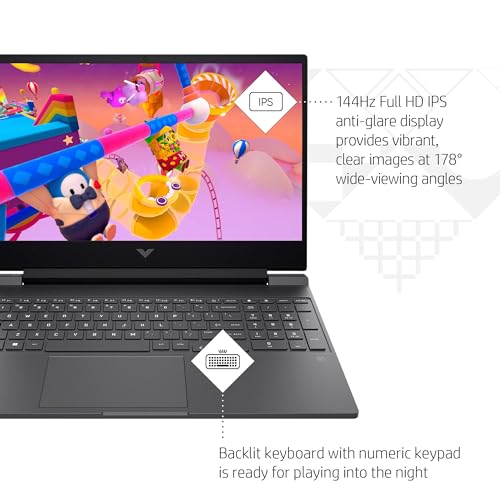 HP Victus 15 Gaming Laptop, NVIDIA GeForce RTX, 12th Gen Intel Core i5-12500H(12 cores), FHD Display, Windows 11 Home