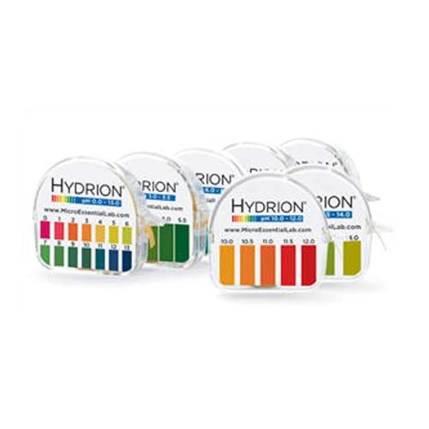 Micro Essential Lab H-950 Hydrion Full Range Midget Pocket pH Paper Set, 0.0 to 14.0 pH Range