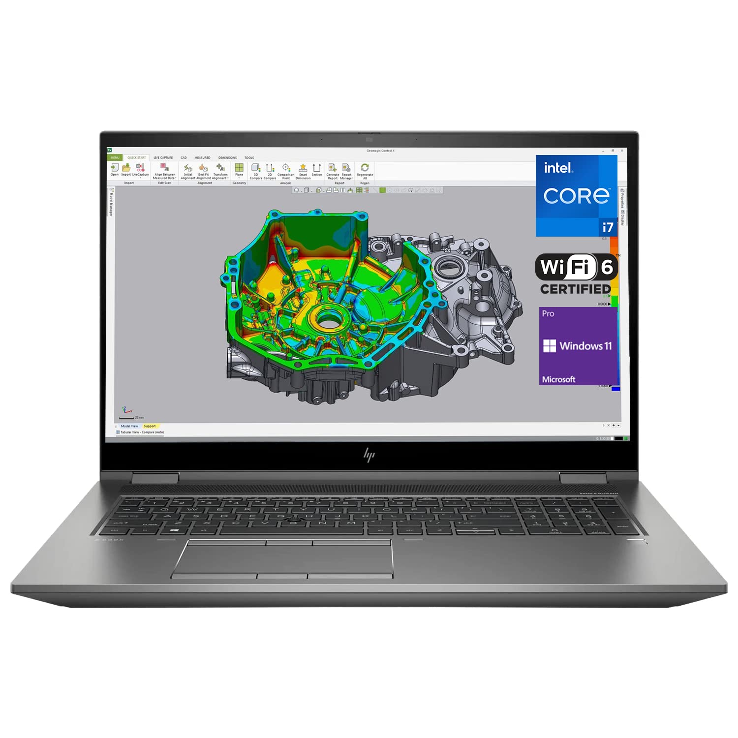 HP ZBook Fury G8 Mobile Workstation, 17.3'' FHD Screen, Intel Core i7-11800H, 32GB RAM, 1TB SSD, IR Camera, HDMI, RJ45, Smart Card Reader, Mini DP, FP Reader, Backlit KB, Wi-Fi 6, Windows 11 Pro