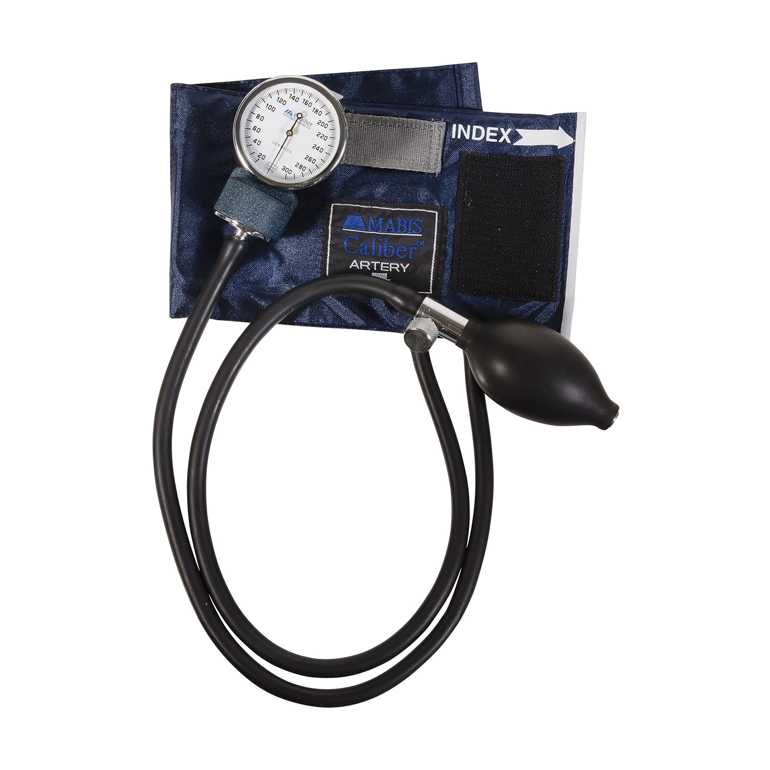 MABIS Aneroid Sphygmomanometer, Pediatric Cuff Size 7.2" to 11.3", Professional Manual Blood Pressuer Cuff with Zipper Case, Caliber Series, Child Cuff