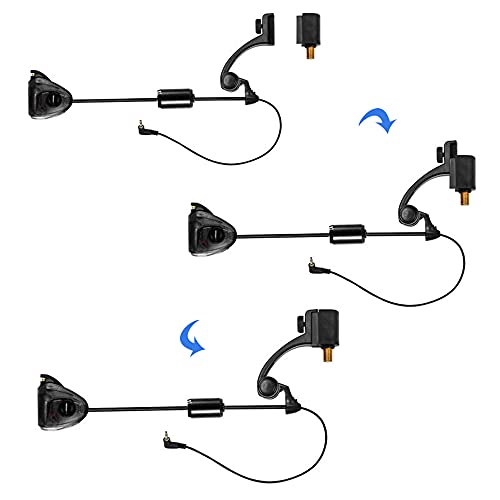 Doorslay Fishing Bite Indicators Set LED Bite Indicator Illuminated Bite Indicators with Storage Case Fishing Tackle