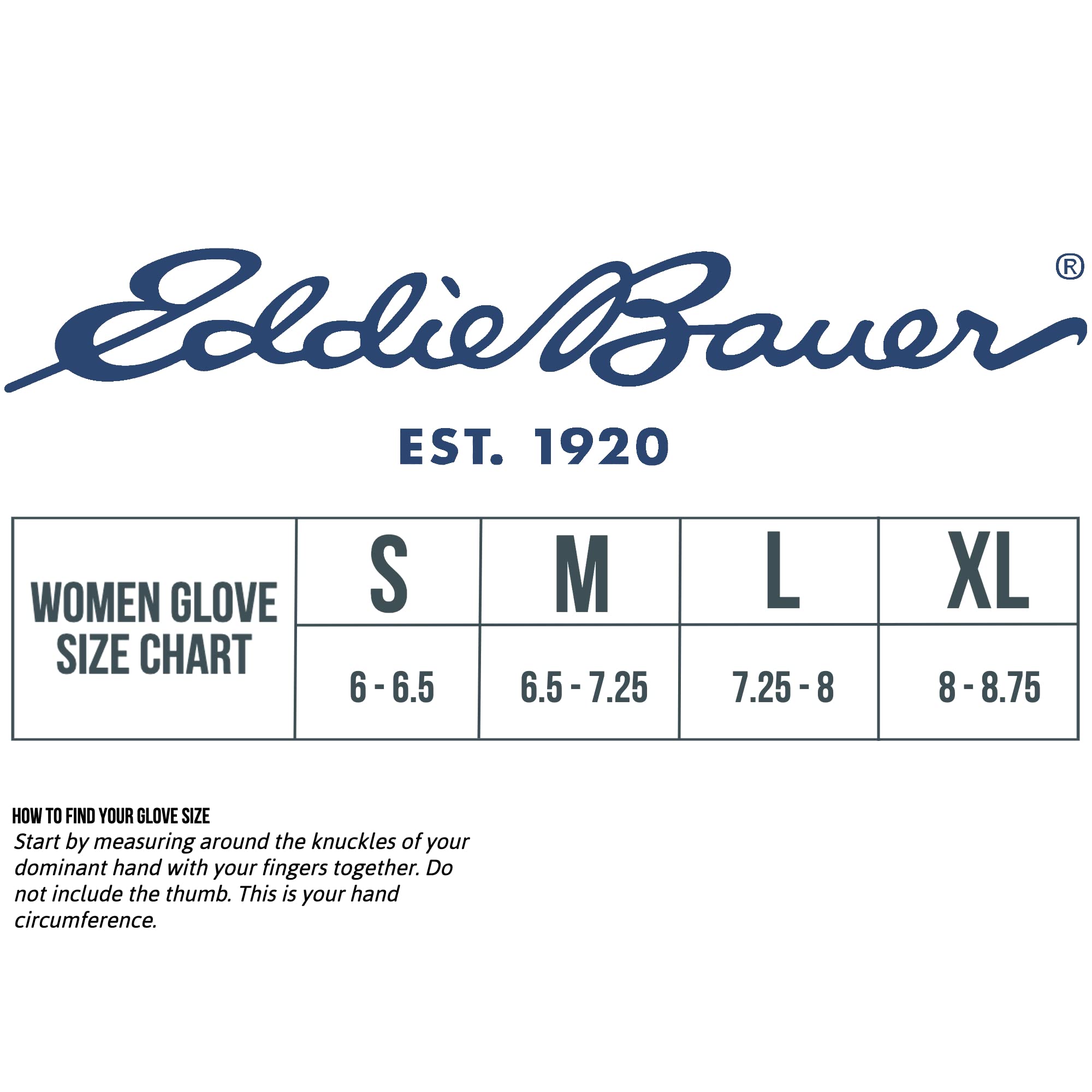 Eddie Bauer Women Performance Cold Weather Velvet Glove Liners, Winter Gloves for Women Black, X-Large