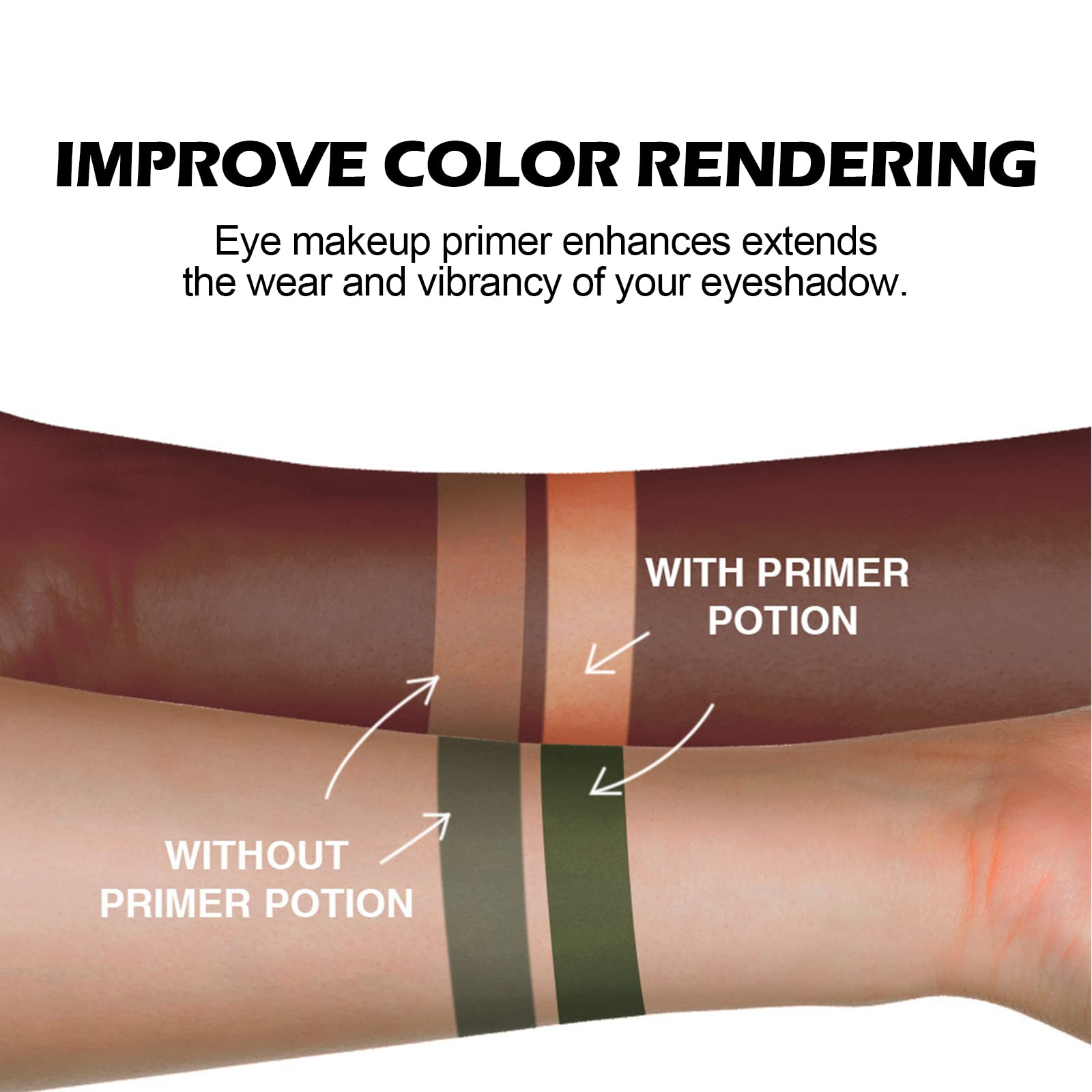 Erinde Eye Primer Eyeshadow Base, Matte Eyelid Primer Makeup, Nude Cream Eye Shadow Primer For Mature Skin, Waterproof, Long-Lasting, Makeup Primer For Face, Cruelty-Free, 2PCS