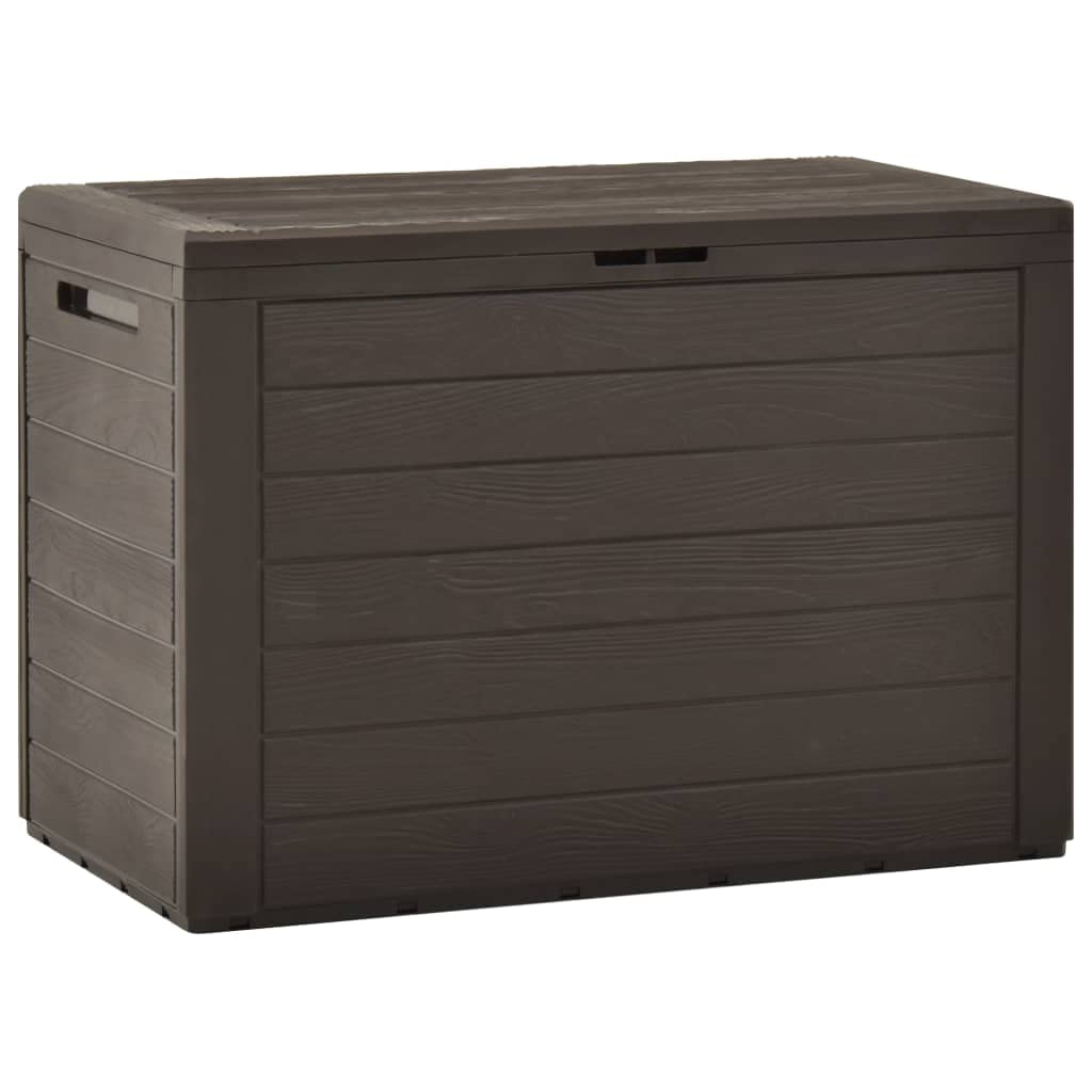 Homvdxl Outdoor Storage Box, 50 Gallons All Weather Patio Deck Box with Large Storage, Light & Waterproof for Boat, Yard, Patio, Camping, Toy, Garage, 31x17Inch, Brown
