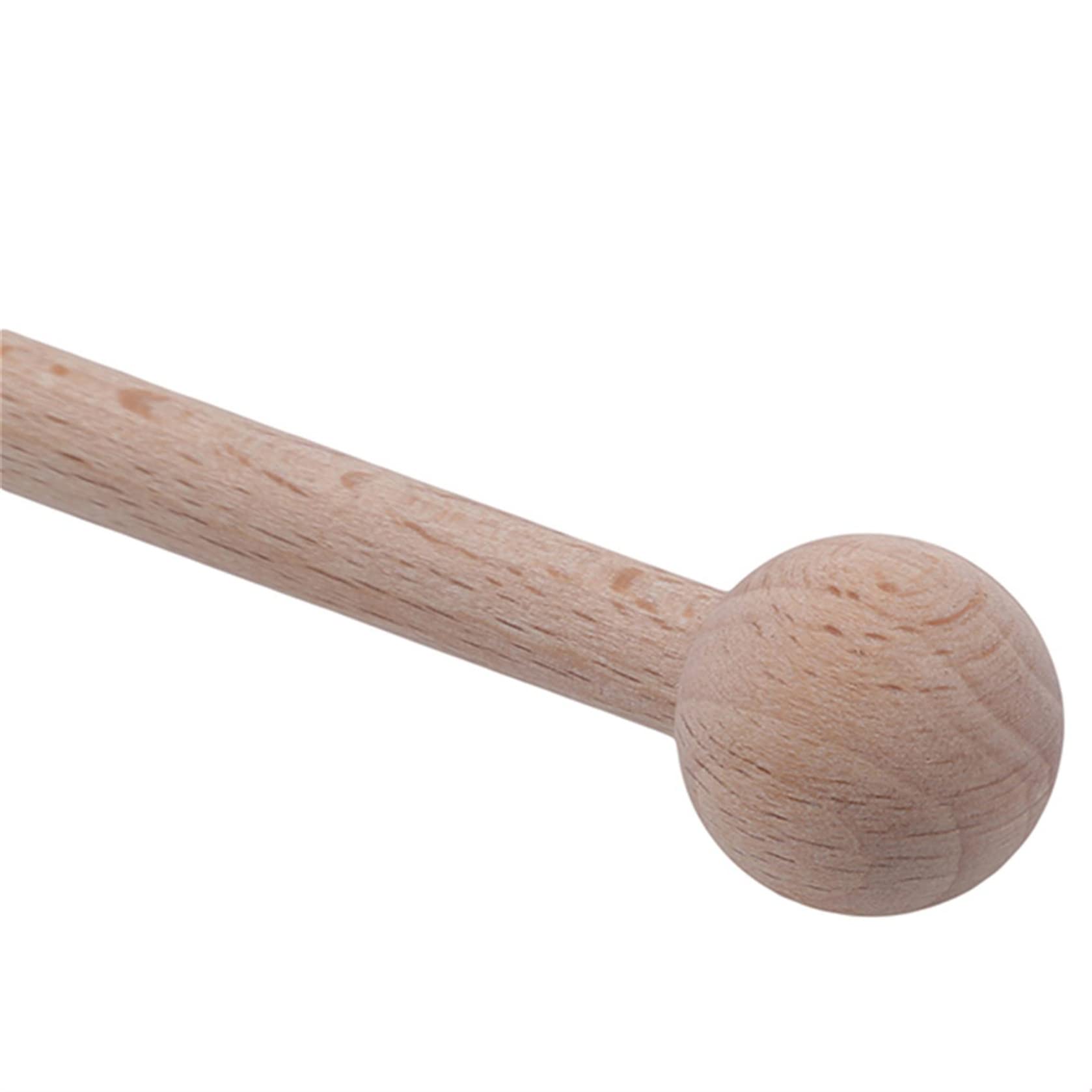 Ellylian Wood Honey Dipper Stick Head Spiral Honey Spoon Jar Honey Dispensing Stirring Rod Honey Dipper
