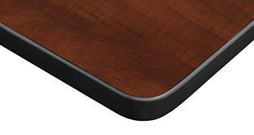 Regency Via Square X-Base Table, 48", Cherry/Grey