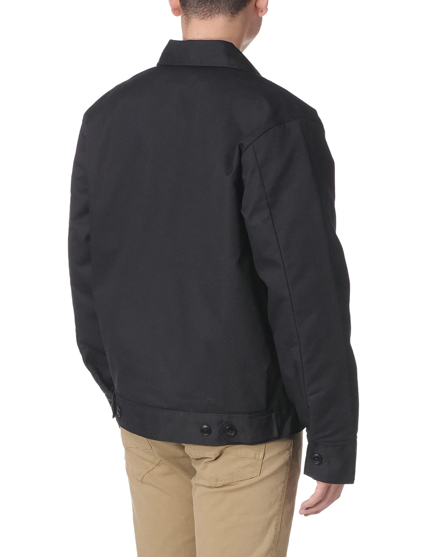 Dickies Men's Insulated Eisenhower Front-Zip Jacket,Black,Medium/Regular,Black,Medium/Regular