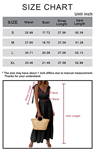 PRETTYGARDEN Women's Cross Neck Summer Sleeveless Tiered Maxi Dress Beach Tie Strap Smocked Long Dresses Pleated Sundress (Nude Pink,Medium)