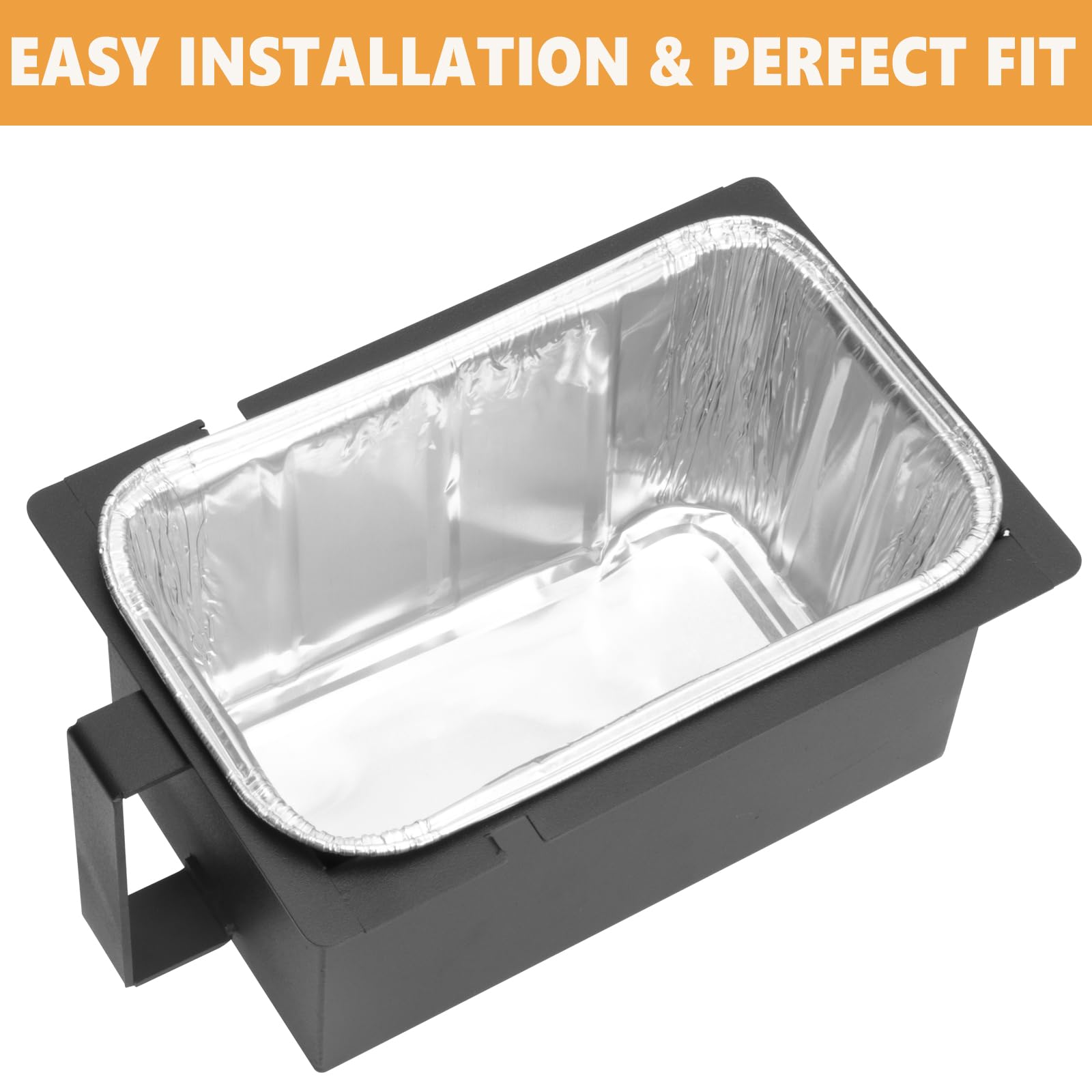 DcYourHome Grill Drip Pan,Grease Collection Pan Holder Drip Tray for Nexgrill 720-0830H 720-0830D 720-0783EH 720-0882A 720-0888 with 10 Pack Aluminum Foil Liner (Drip Pan for Nexgrill)